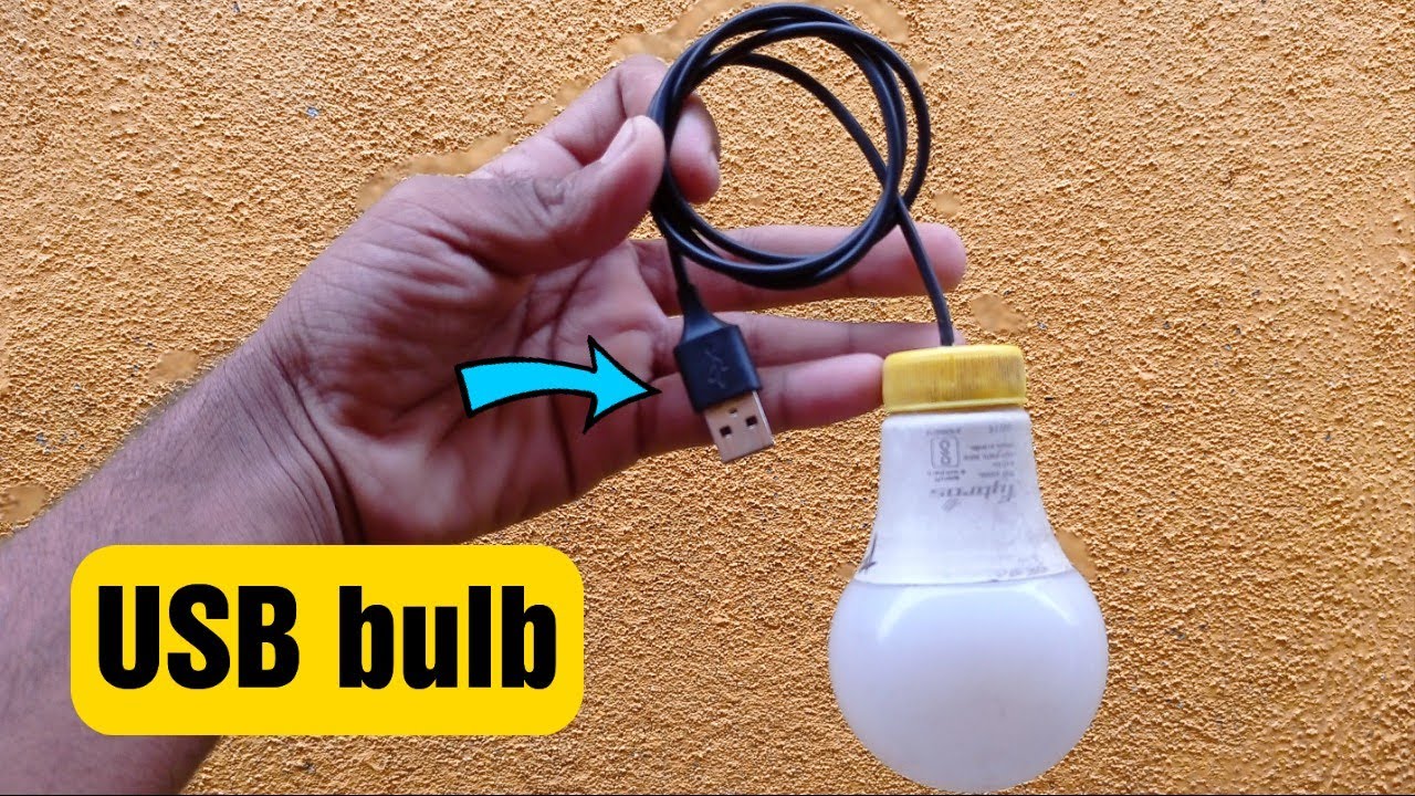 How to make USB bulb at home // USB led light tamil // 5 volt led bulb ...