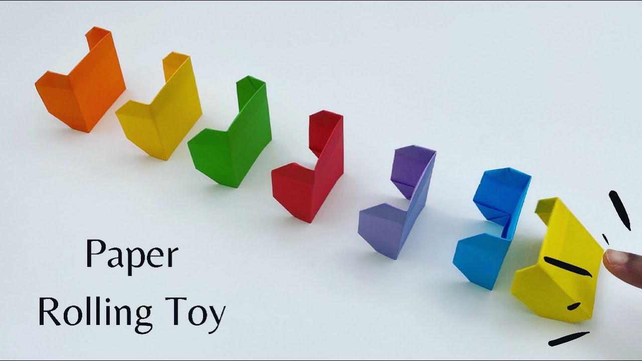 Paper Rolling Toy For Kids / Moving Paper Toy / Paper Craft / KIDS ...