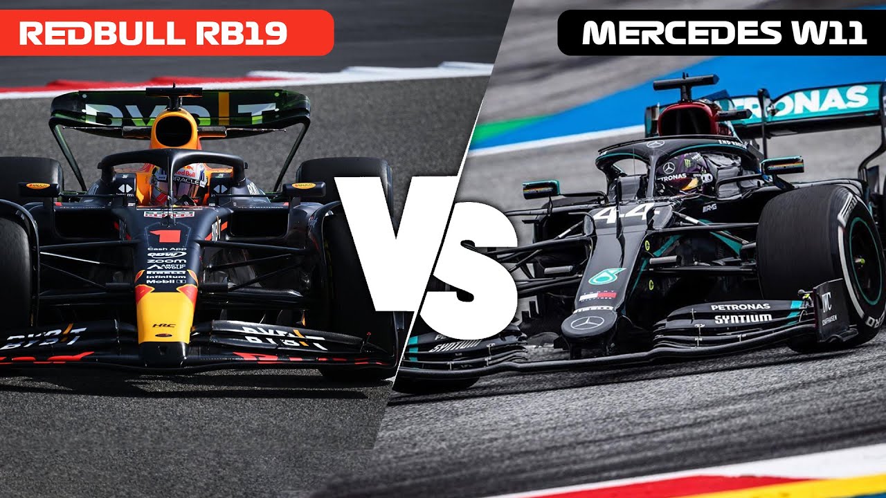 RED BULL RB19 VS MERCEDES AMG W11 - YouTube