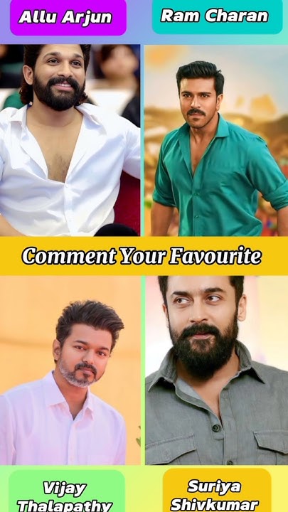 Allu Arjun And Ram Charan And Vijay Thalapathy And Suriya Life Journey Transformation💥|#shorts ...