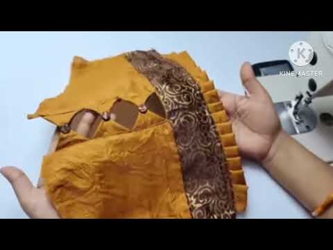 very nice sleeves design/frill bahi design cutting and stitching - YouTube