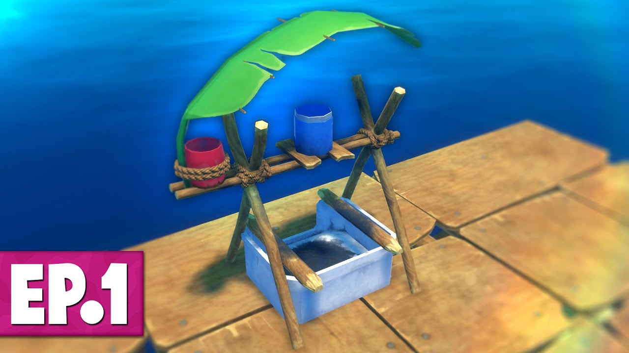 Raft Chapter 2 | STRANDED AT SEA! #1 [Co-op Crafting Survival] - YouTube