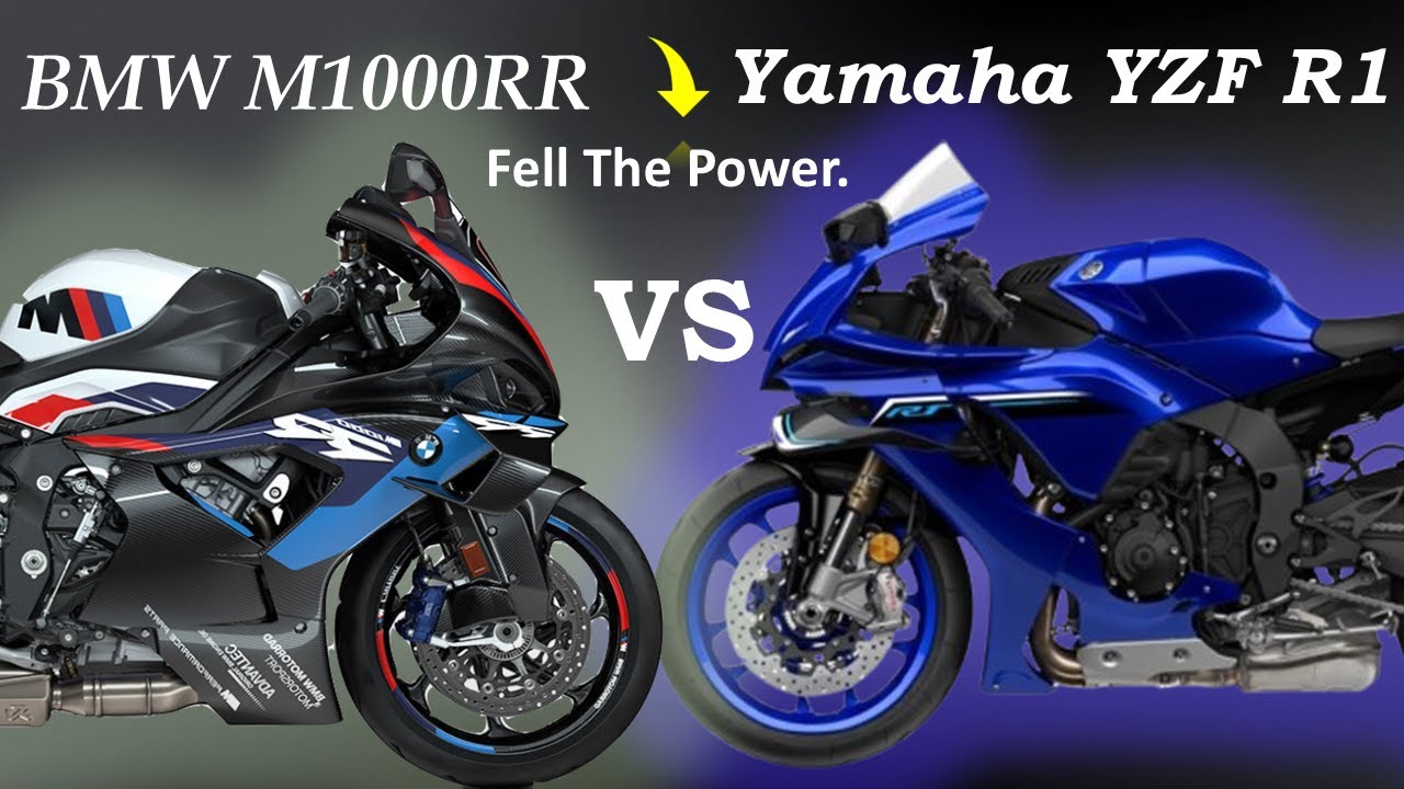 Yamaha YZF R1 vs BMW M1000RR Detailed Comparison Video. #bmw #r1 # ...