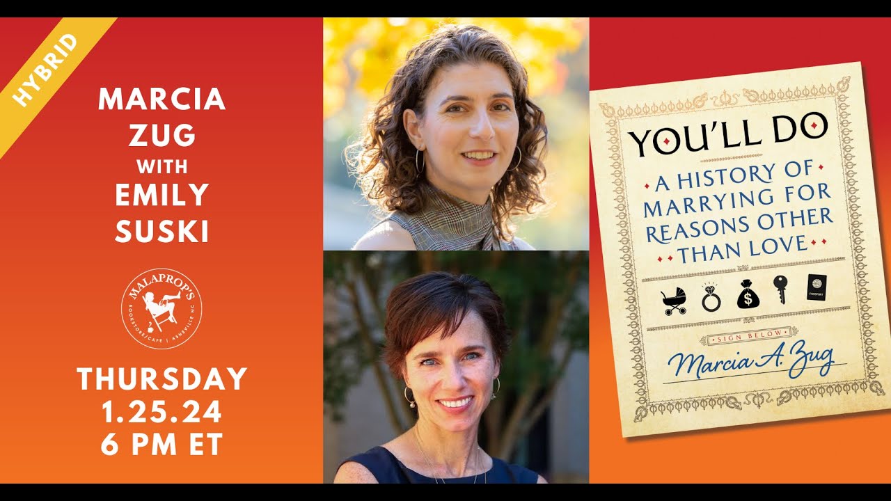 You'll Do: Marcia Zug in conversation with Emily Suski | Malaprop's ...