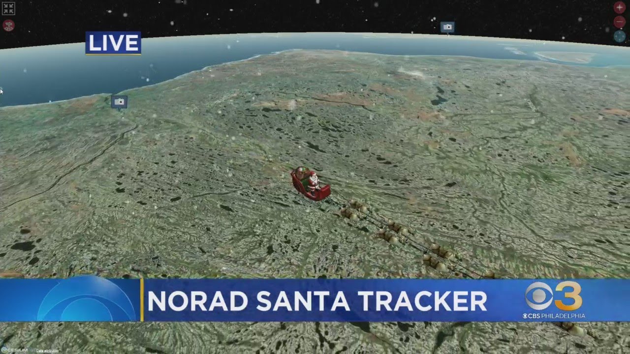NORAD tracking Santa as he delivers presents - YouTube