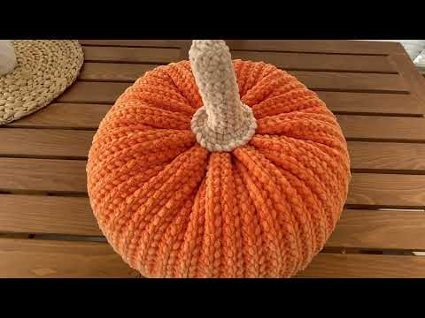 Balkabağı Dekoratif Puf Yapılışı