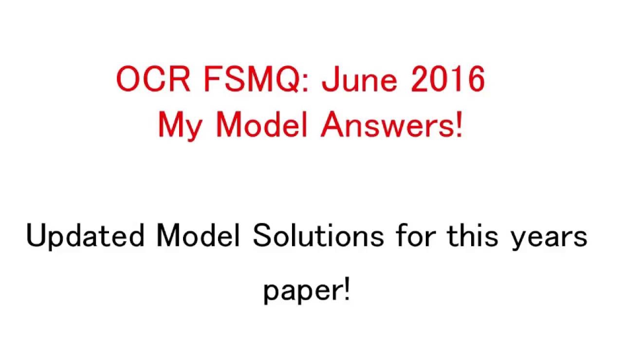 OCR FSMQ Additional Mathematics June 2016 My UPDATED Model ocr-fsmq-additional-mathematics-june-2016-my-updated-model