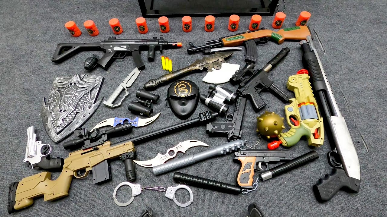 Dangerous Rifles (Awm-Ak47-Deagle) Nerf and BB Guns - Masks and ...