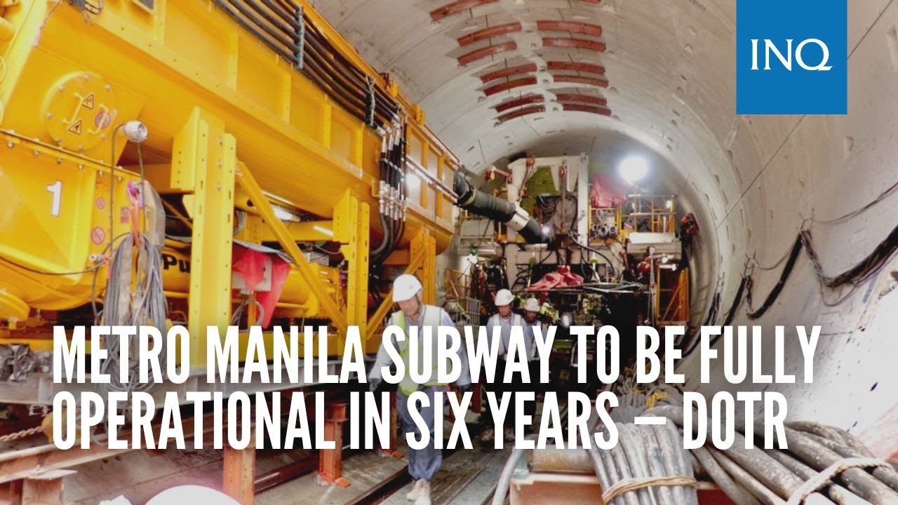 Metro Manila Subway to be fully operational in six years – DOTr - YouTube