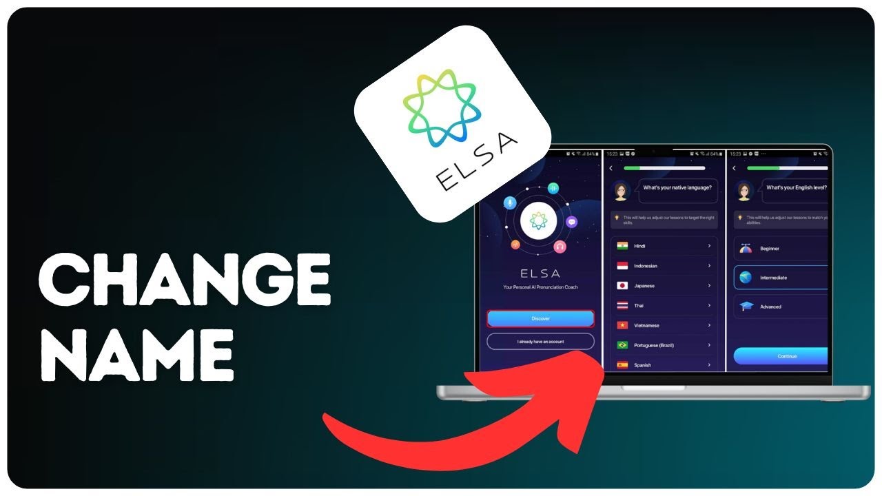 How to change name on ELSA Speak? - YouTube