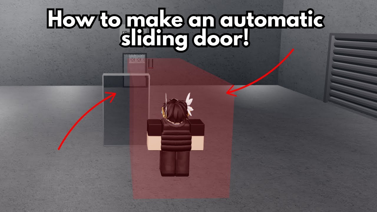 How to make an automatic sliding door in town | Roblox - YouTube