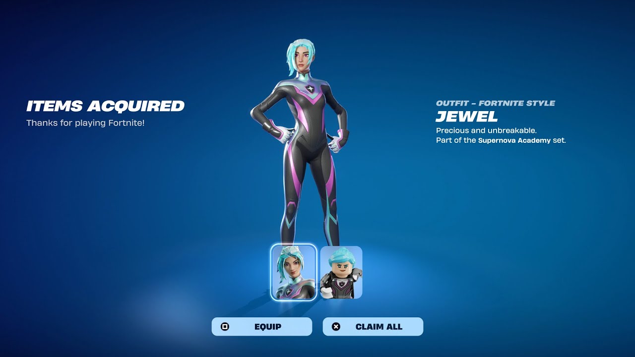 How To Get Jewel Skin for FREE In Fortnite! (Unlocked LEGO Jewel Style ...