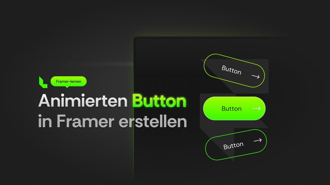Fancy animierten Button in Framer erstellen - YouTube