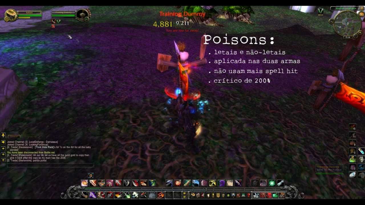 World of Warcraft Mists of Pandaria Beta - Rogue - Poisons - build ...