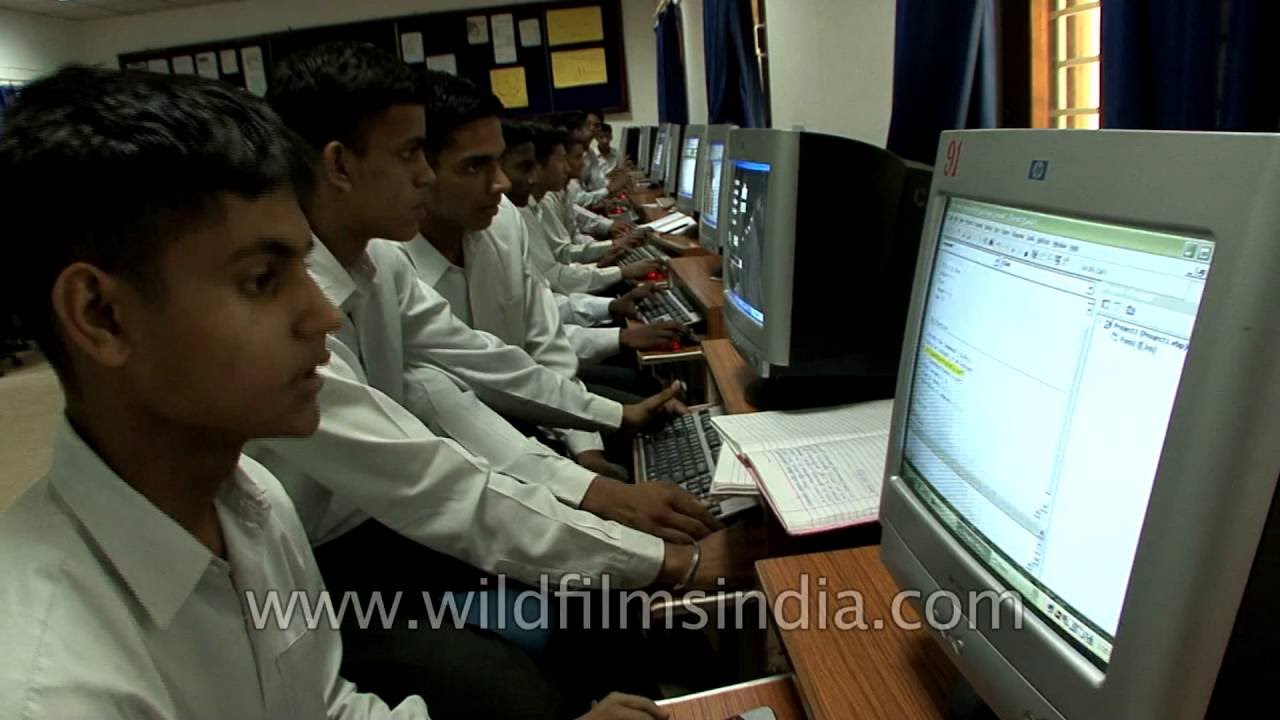 Cadets to Officers: Cadets at IMA work on computers - YouTube