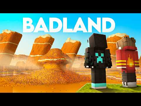 We Survived 100 Days in Badland in Hardcore Minecraft!