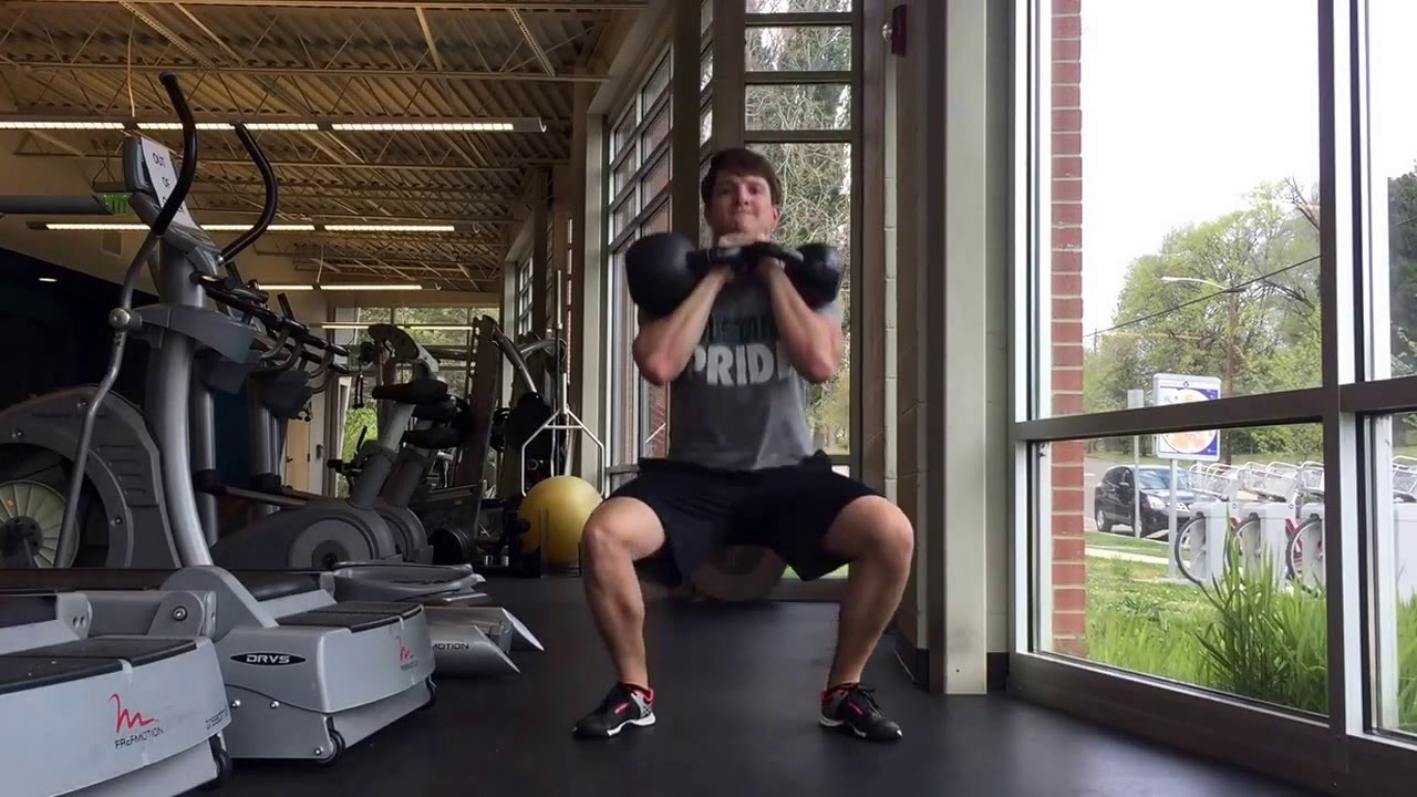 2-Kettlebell Offset Squat - YouTube