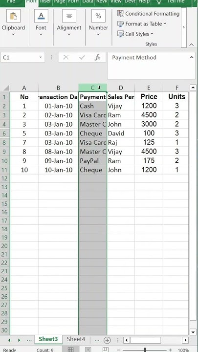 Excel Shortcuts🔥: Hide/Unhide - Rows & Columns in a Flash! #exceltips #exceltricks # ...