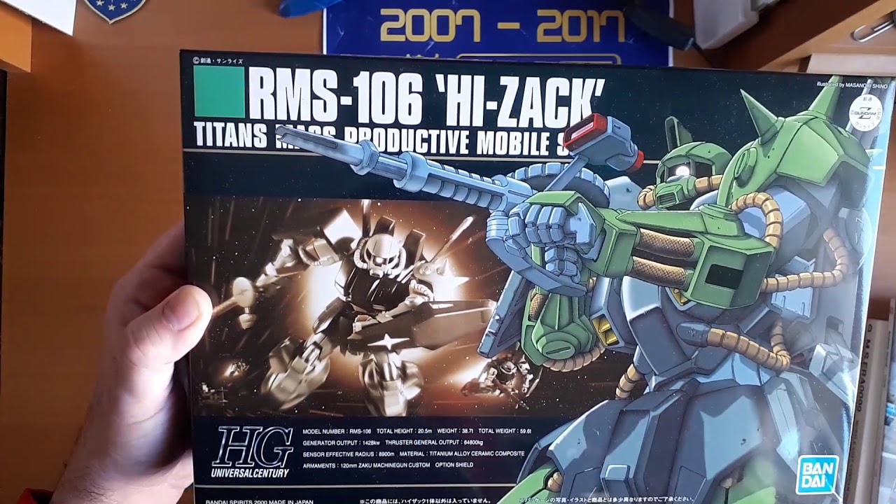 RMS-106 Hizack Titans color, unboxing e molta, molta lore! - YouTube