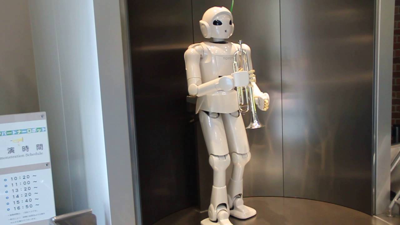 Toyota Museum, Robot plays the trumpet - Nagoya, Japan - YouTube