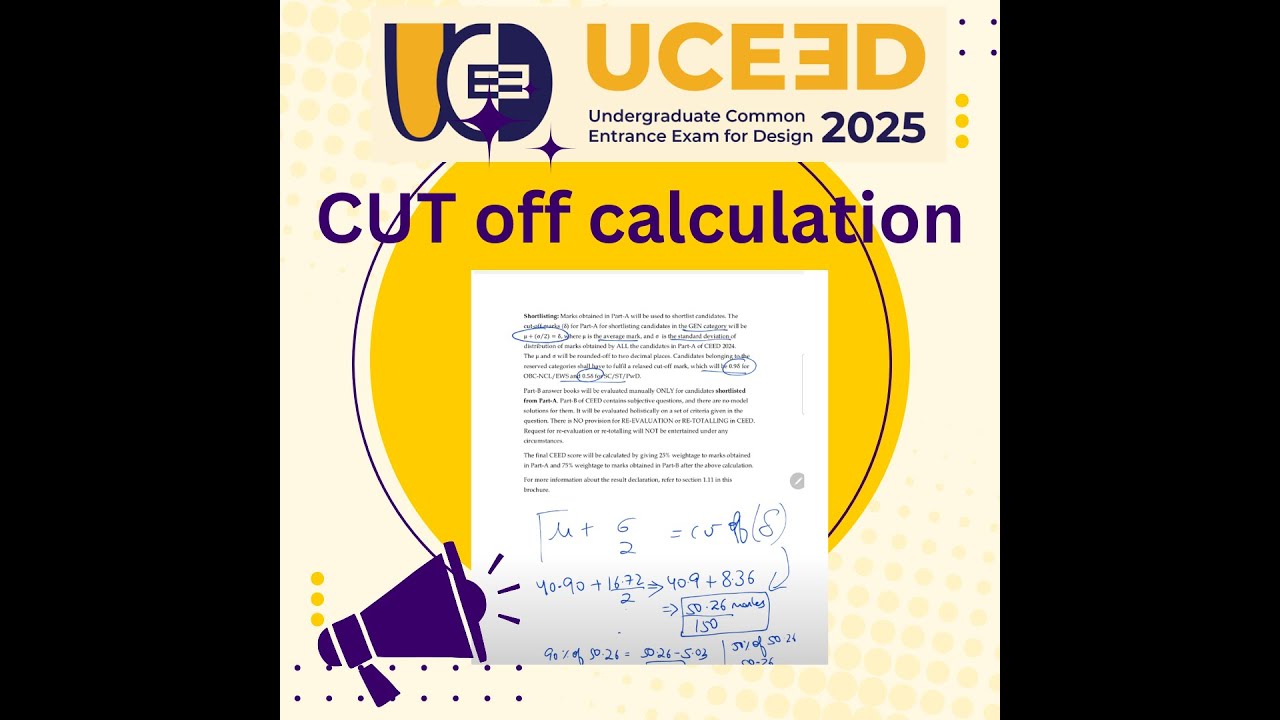 CEED AND UCEED CUT OFF CALCULATION 2025 - YouTube
