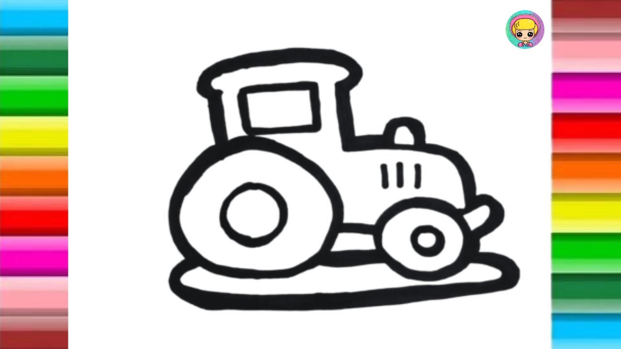 Tractor Drawing, How to Draw a Tractor || Draw Tractor Easy - YouTube