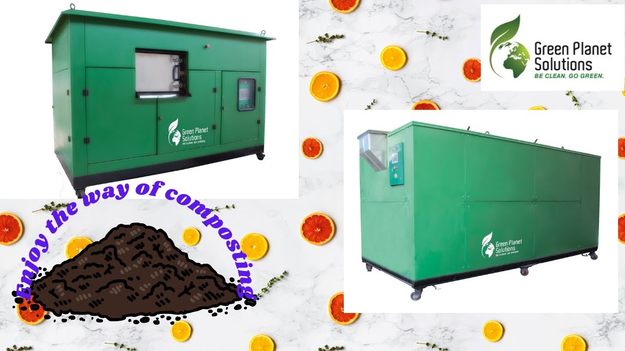 Food waste composting machine - YouTube