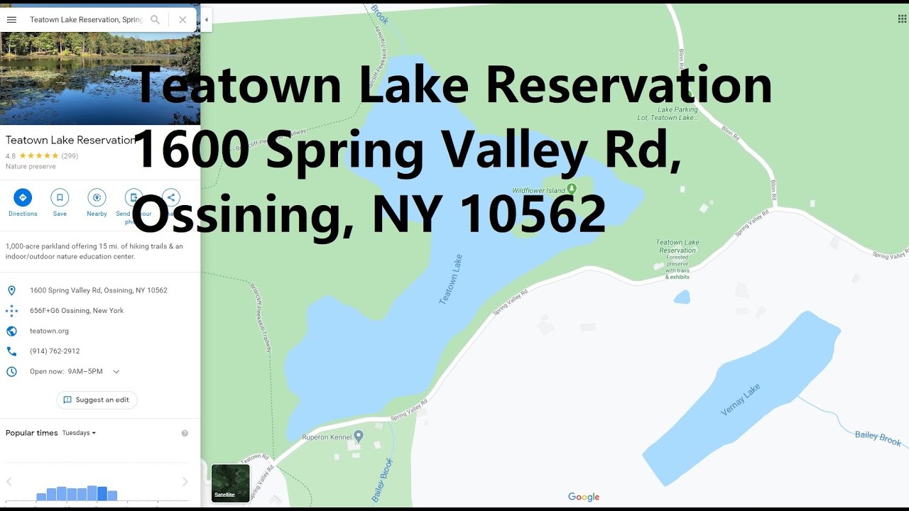 Teatown Lake Reservation, 1600 Spring Valley Rd, Ossining, NY 10562 ...