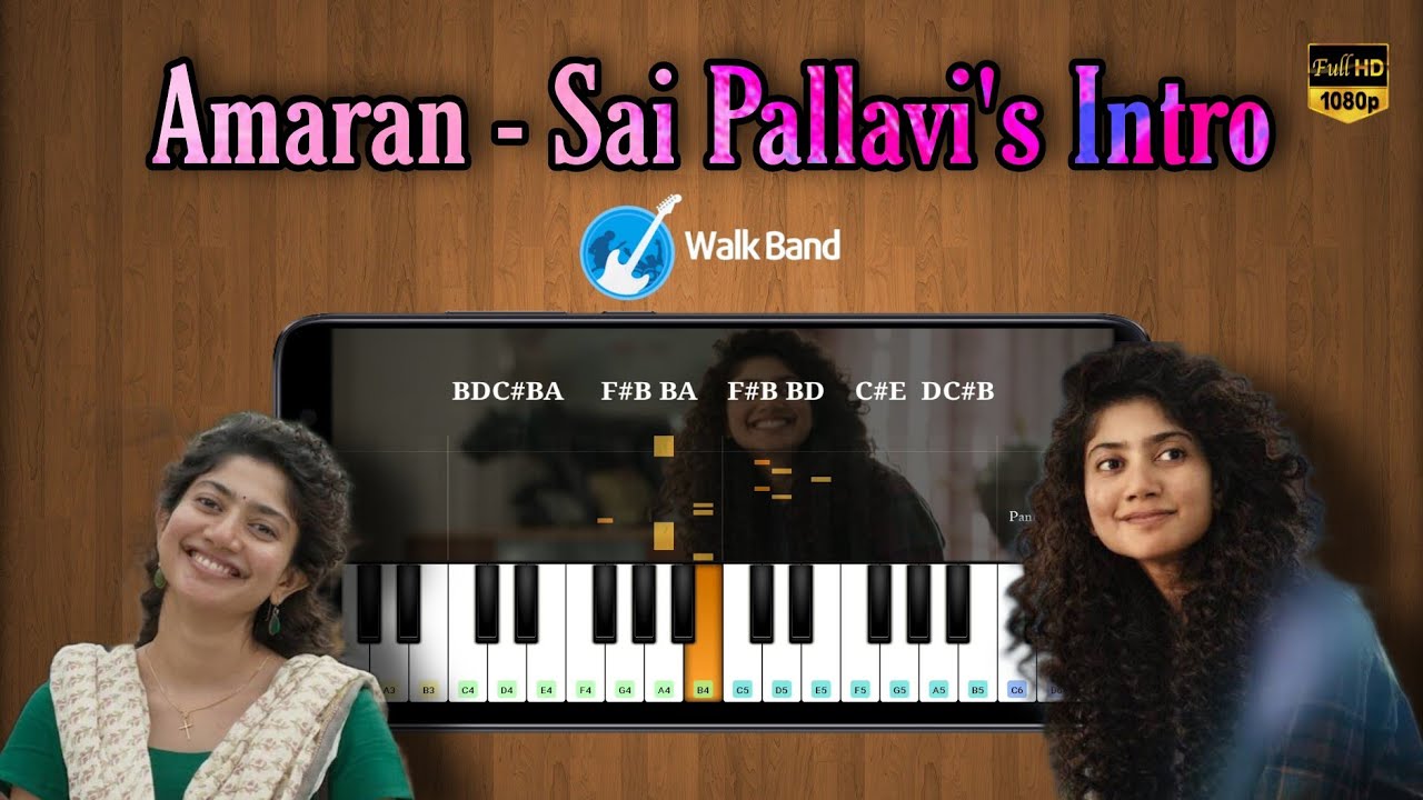 Amaran - Sai Pallavi's Intro BGM in Piano | Sai Pallavi | Sivakarthikeyan | GV Prakash Kumar ...