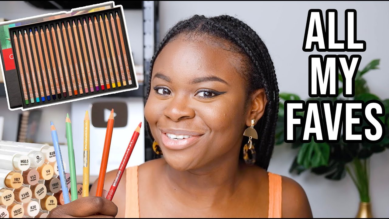 MY FAVORITE ART SUPPLIES | Realistic Colored Pencil Portraits - YouTube