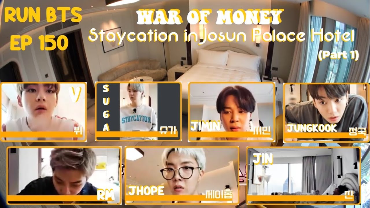 [ENG+ALL SUBS] RUN BTS EP 150: War of Money- Staycation in Josun Palace ...