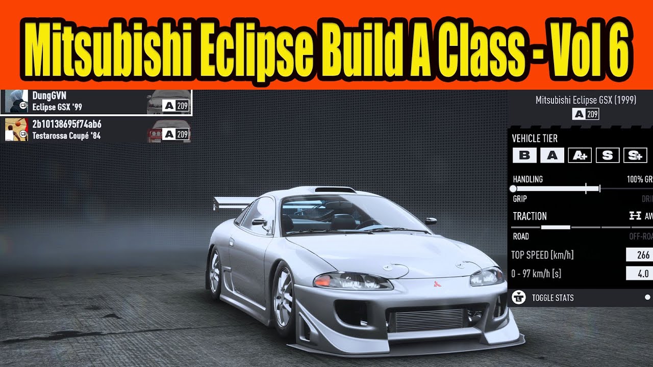 Mitsubishi Eclipse Build A Class Car in NFS Unbound Vol 6 - YouTube