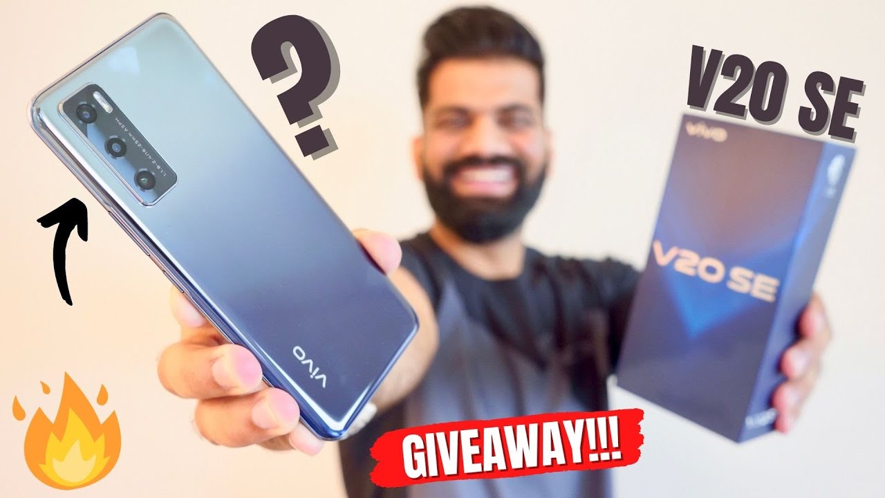vivo V20 SE Unboxing & First Look - Amazing Looks & Camera | GIVEAWAY🔥🔥 ...