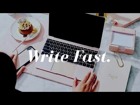 How to Write Really Fast- 10 Powerful Tips for Faster Writing - YouTube