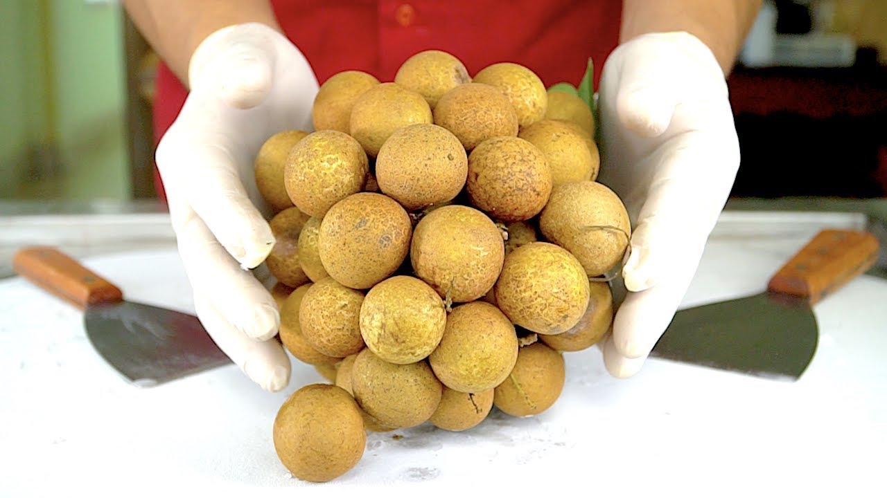 How to Make LONGAN ice cream rolls - YouTube