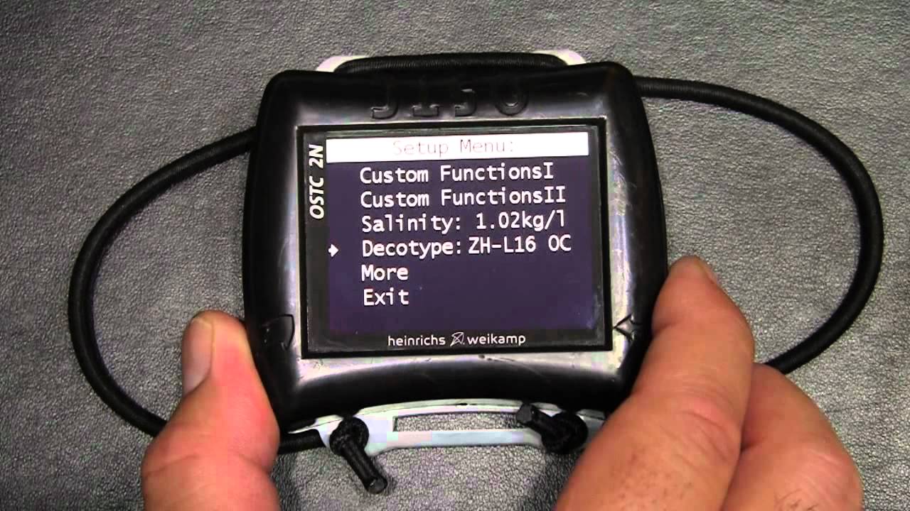 OSTC 2N Tutorial Part 2 Configurazioni - YouTube