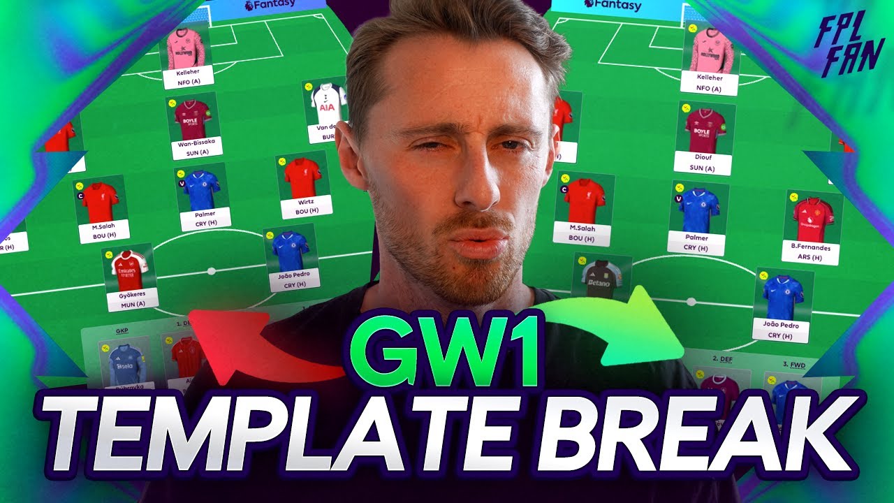 BREAKING THE FPL TEMPLATE TEAM I Fantasy Premier League 25/26 - YouTube
