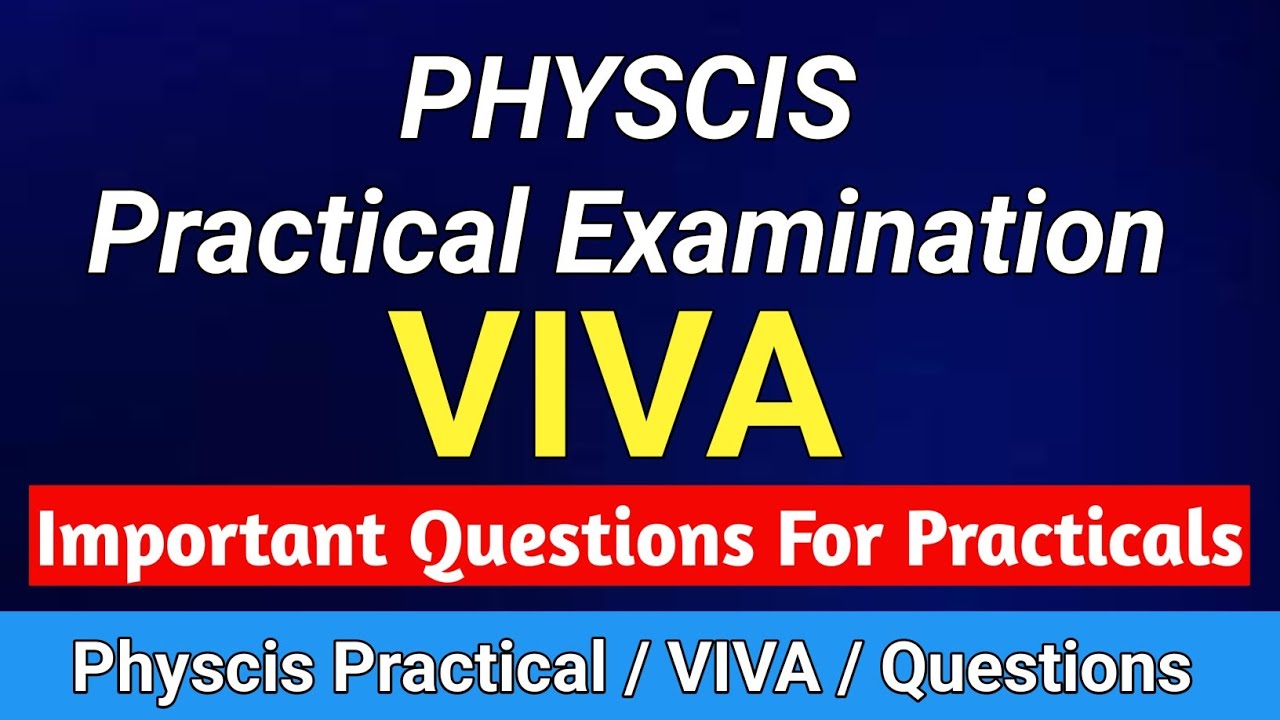 Intermediate Physics Practical Important VIVA Questions | Chemistry ...