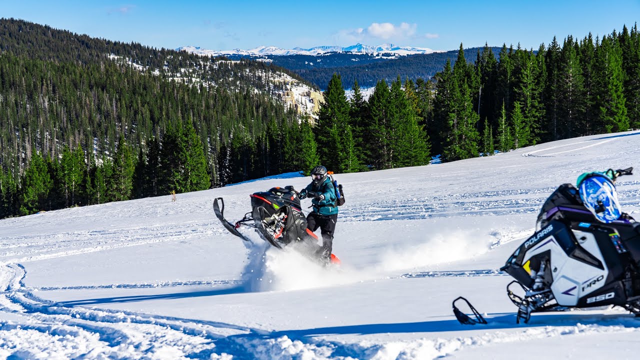 Snowmobiling The Big Horn | Wyoming, USA - YouTube