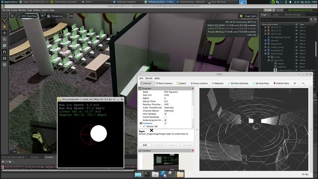 UGV Digital Twin Navigation with Virtual Lidar In Omniverse Isaac Sim - YouTube