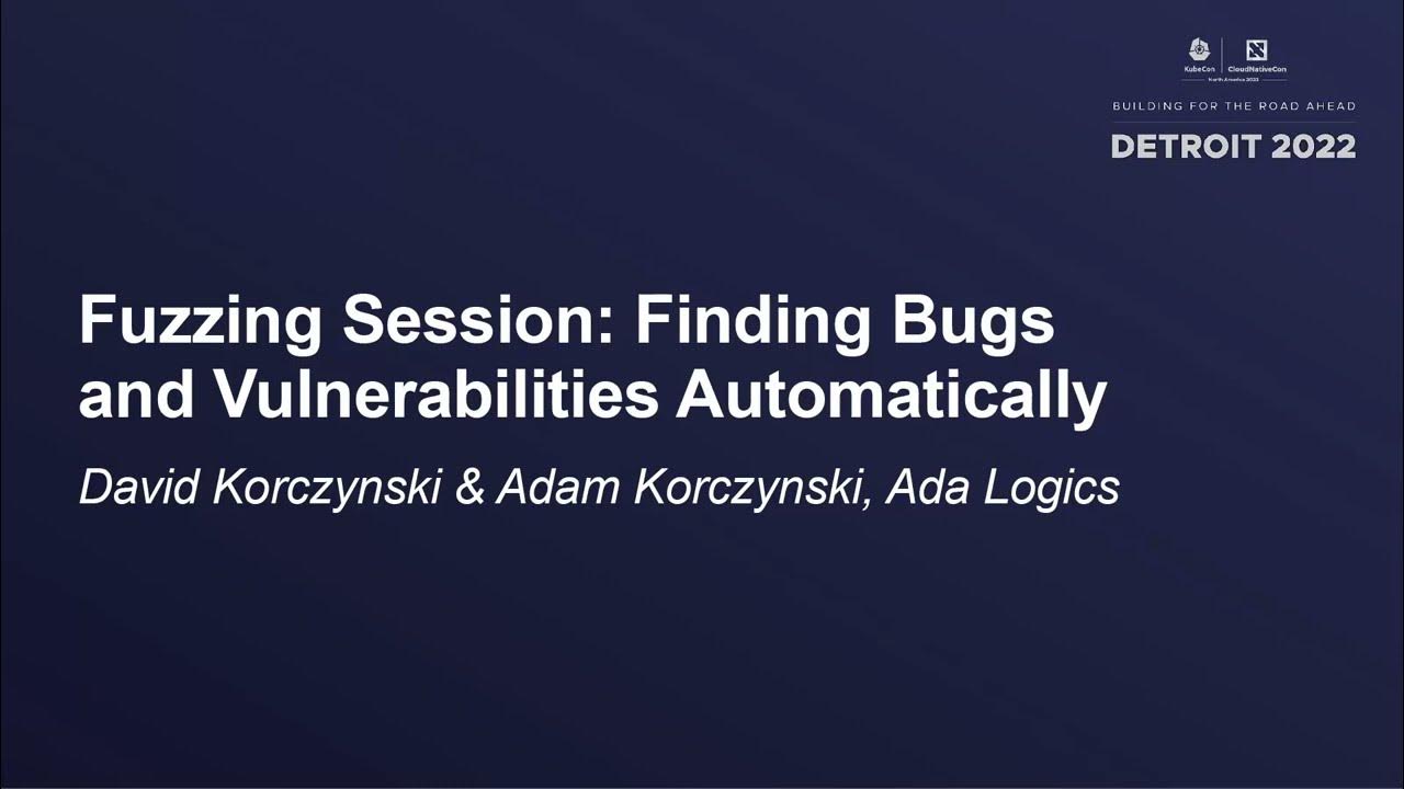 Fuzzing Session: Finding Bugs and Vulnerabilities Automatically - David Korczynski & Adam ...