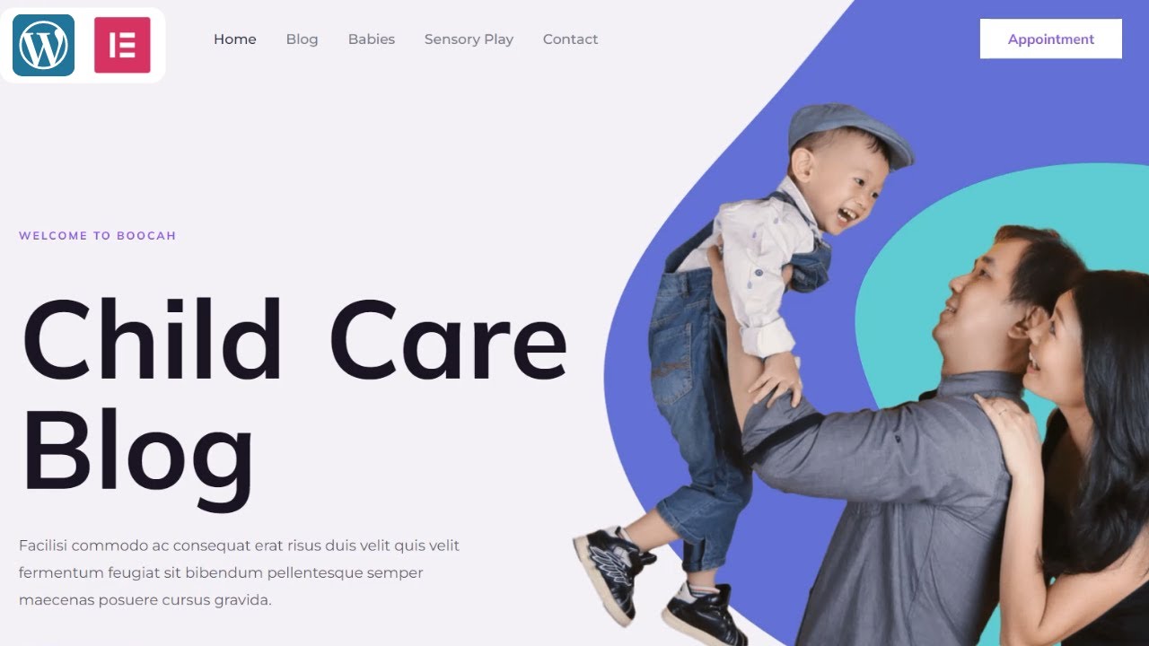 How to Create Child Care Blog In WordPress - YouTube