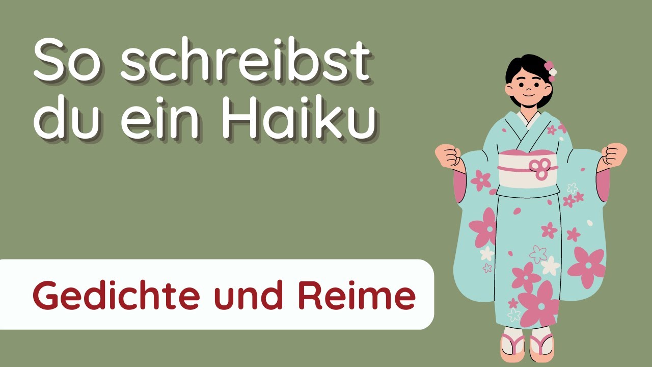 Haiku 5 Schritte zum japanischen Gedicht - YouTube
