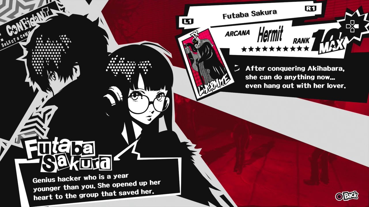 Persona 5 (PS4) - Max Confidant Rank Guide for the Hermit Arcana ...