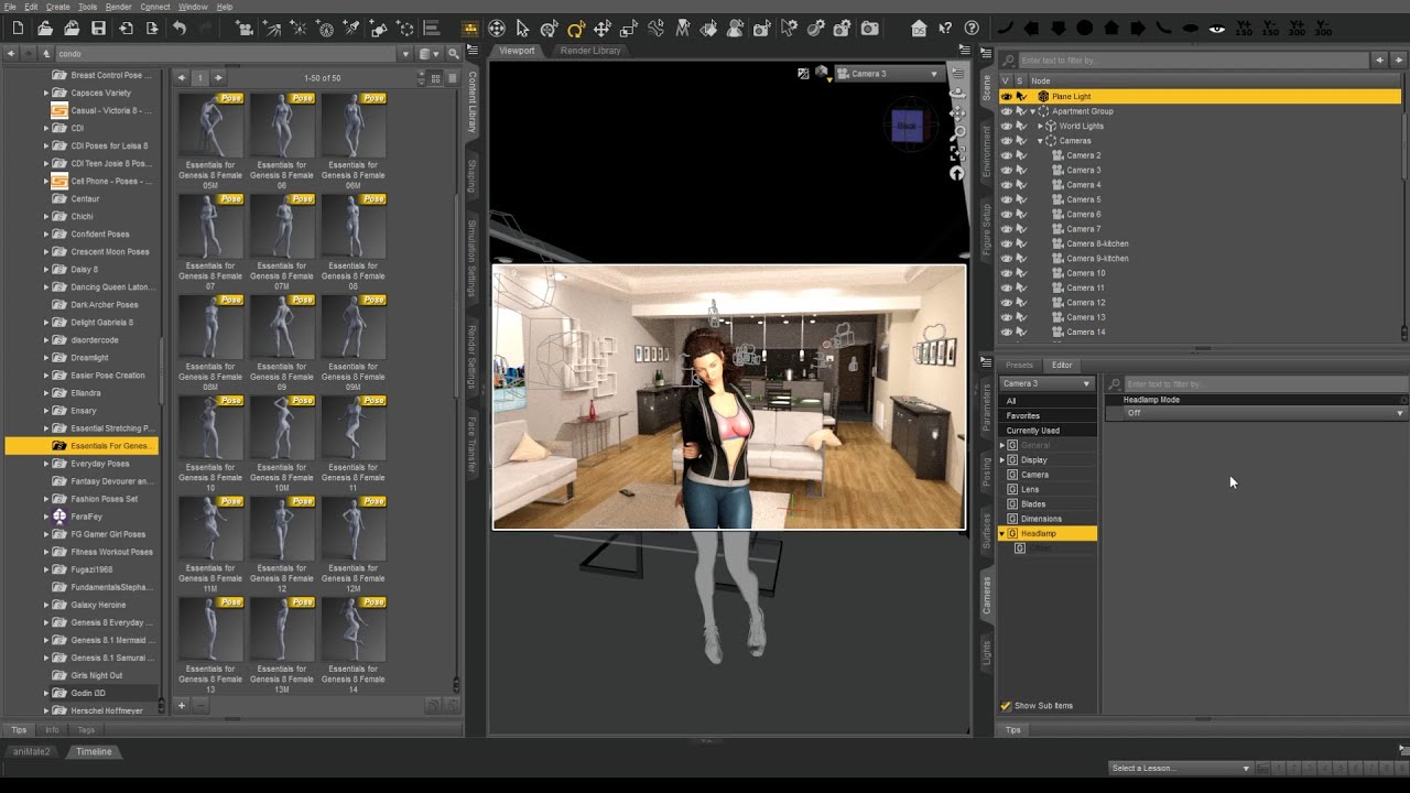 Daz3D Lighting Tutorial - YouTube