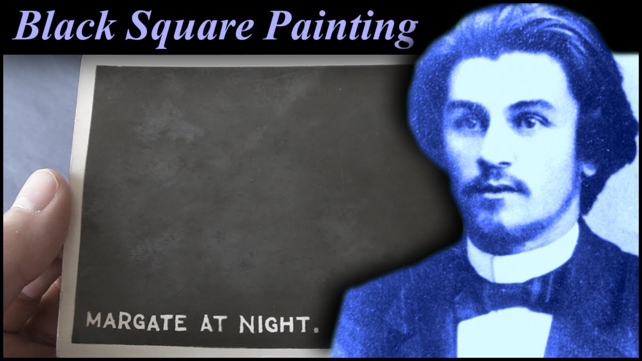 Black Square Painting Inspired by Tacky Postcards? - YouTube