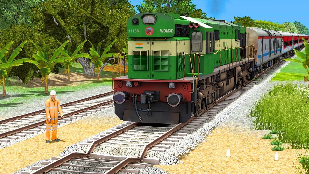 TRAIN CROSSING DANGEROUS RAIL ROAD | | BUMPY RAILROAD TRACKS | Train ...