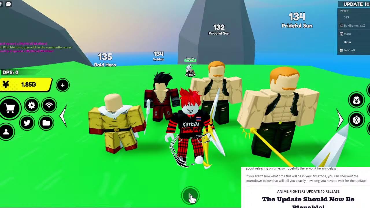 Anime Fighters Simulator Update 10 Countdown!!! - YouTube