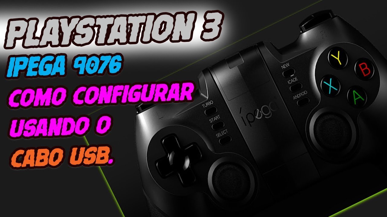 Playstation 3: IPEGA 9076 - Como configurar usando o cabo USB. - YouTube