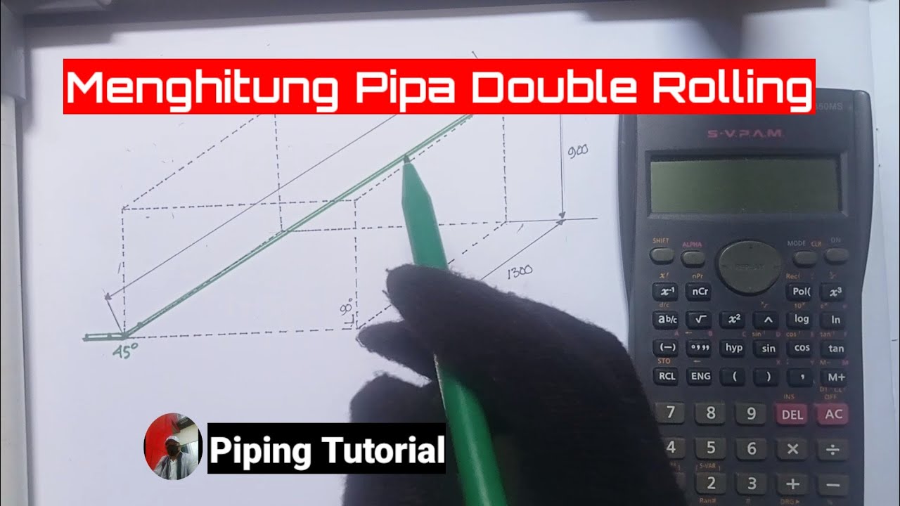Hitungan pipa double rolling@pipingtutorial - YouTube